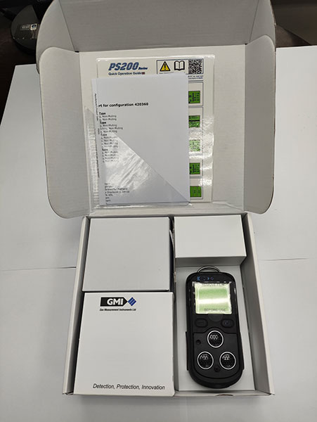 GMI gas detector PS200 - Portable 4 gas monitor